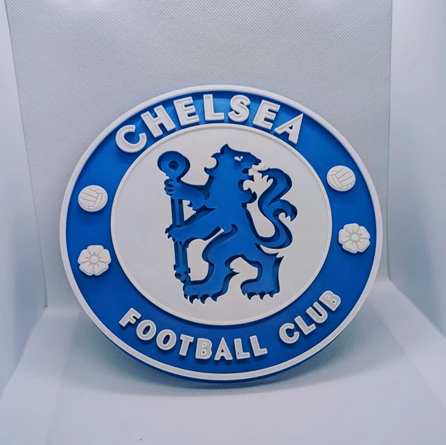 CHELSEA FC TEAM Crest 3D Plaque Sign Football Fan Room Decor Gift £13. ...