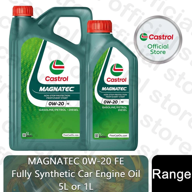 CASTROL MAGNATEC 0W-20 FE Car Engine Oil Fully Synthetic, 1 Litre or 5 ...