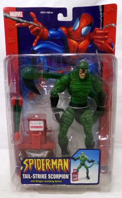 2004 TOYBIZ MARVEL Tail-Strike Escorpión Aguijón Launching 6" Figura ...