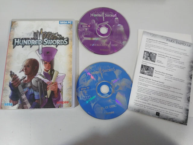 HUNDRED SWORDS SEGA Juego PC 2 X CD-ROM Espagnol EUR 25,80 - PicClick FR