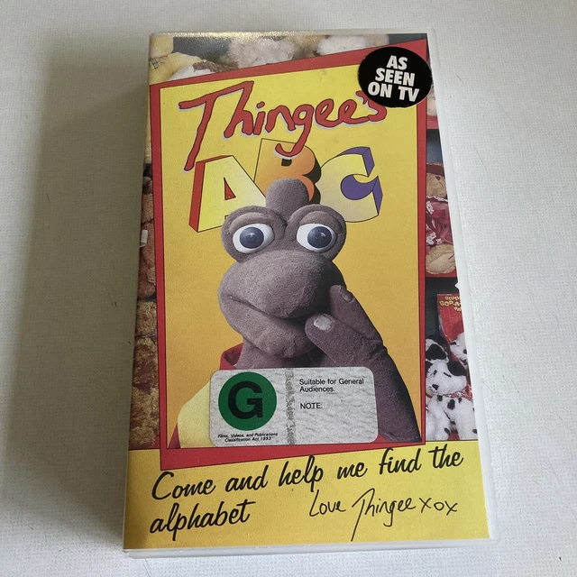 THINGEE’S ABC COME And Help Me Find The Alphabet VHS New Zealand Kids ...