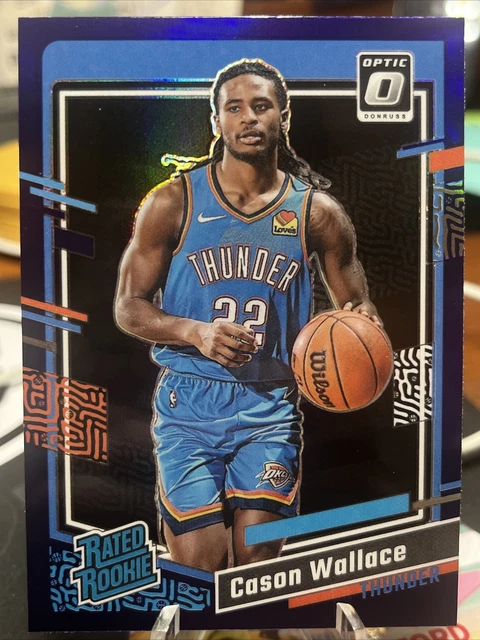 ROOKIE HOLO VIOLA Cason Wallace 2023-2024 Panini Ottico #218 Okc ...
