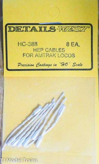DETAILS WEST HO #388 HEP Cables For Amtrak Locos (Light Cast) EUR 4,69 ...