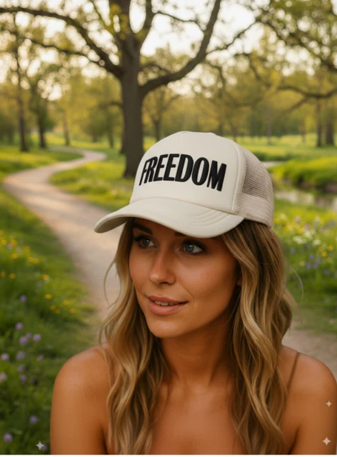 &FREEDOM HAT&- CHARLIE Kirk inspired White -Our Turning Point USA ...