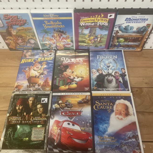 WALT DISNEY DVD Lot Of 10 Mickey Mouse Winnie The Pooh Frozen Cars ...