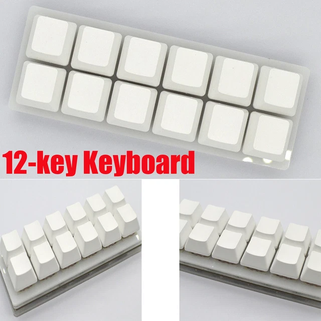 12 KEYS MECHANICAL Keyboard USB Shortcuts Programmable For Windows ...