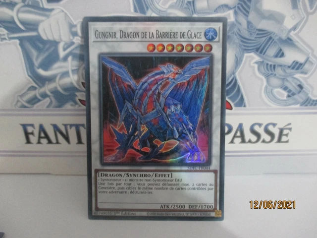 YU-GI-OH! GUNGNIR, DRAGON de la Barrière de Glace : SR SDFC-FR044 EUR 1,20 - PicClick FR