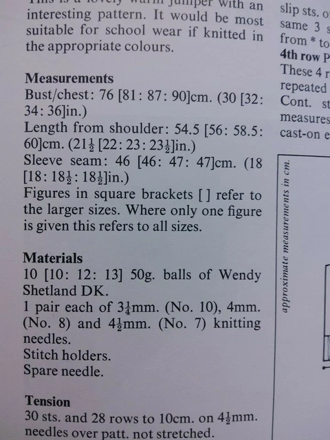 VINTAGE KNITTING PATTERN boys warm v neck with pocket £1.69 - PicClick UK