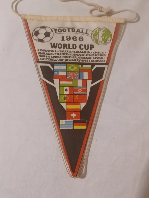 FIFA WORLD CUP 1966 Inghilterra Gagliardetto Pennant Raro Calcio ...