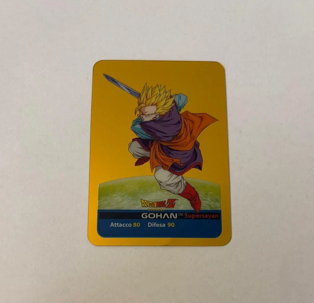 GOHAN N.10 SERIE Oro Dragon Ball Z Lamincards Edibas Perfette ...
