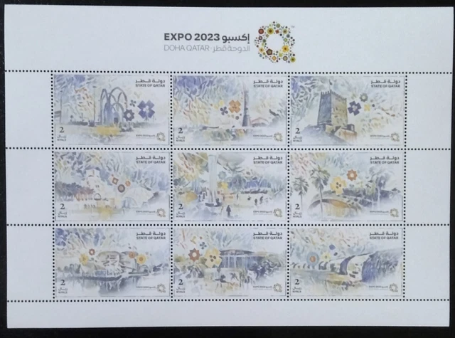 QATAR EXPO 2023 Doha Qatar Stamps Sheet 2023-ZZIAA £19.67 - PicClick UK