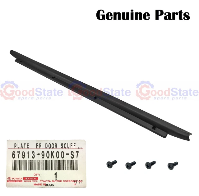 GENUINE TOYOTA LANDCRUISER VDJ79 Grey Tread Plate Kick Strip Door Sill ...