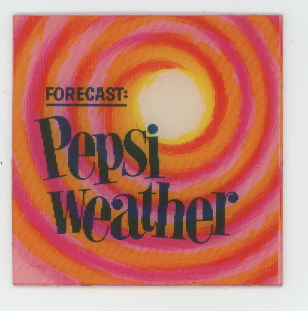PRÉVISION PEPSI TEMPS 1960s Pepsi Cola Vari-Vue Mouvement Lenticulaire ...