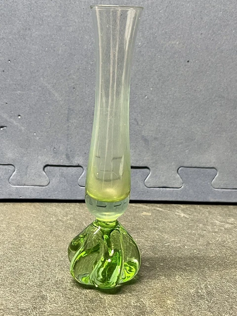 VASE SOLIFLORE Ancien En Verre Vert EUR 10,00 - PicClick FR