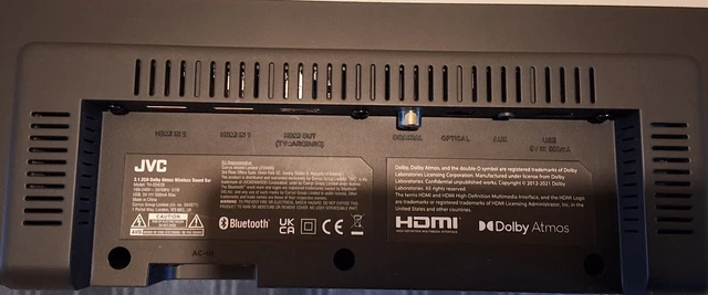 JVC TH-D562B 3.1.2 Soundbar With Sub Woofer £85.00 - PicClick UK