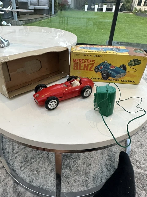VINTAGE CLASSIC Mercedes Race Car W TOYS Boxed Remote Control Rare ...