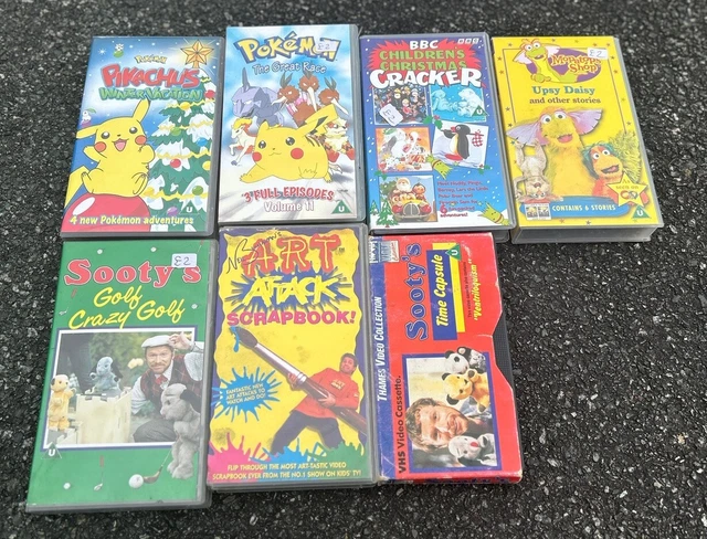 POKÉMON, SOOTY, FIREMAN Sam, Art Attack, Pingu, Barney, Noddy (VHS ...