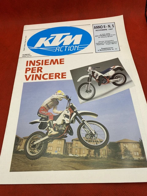 KTM VINTAGE RIVISTA 1987 retro motocross brochure depliant EUR 9,99 ...