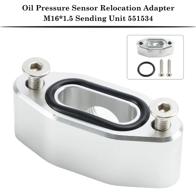 BILLET OIL PRESSURE Sensor Relocation Adapter 551534 Pour LS LQ L92 L99 ...