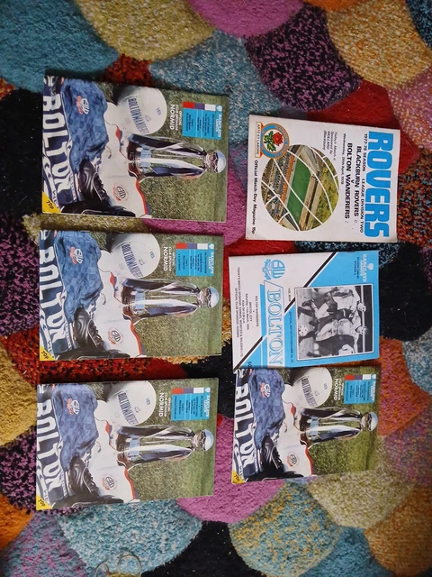 BOLTON WANDERERS FC Programmes x 6 from 1970s & 1980s £1.24 - PicClick UK
