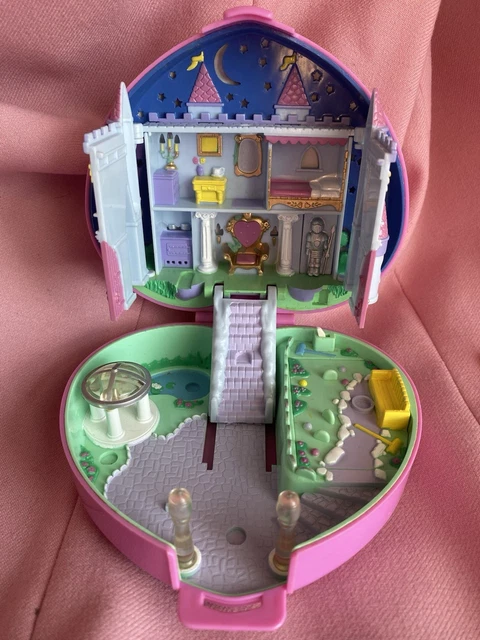 POLLY POCKET LIGHT Up Starlight Castle 1992 Heart Compact Bluebird ...