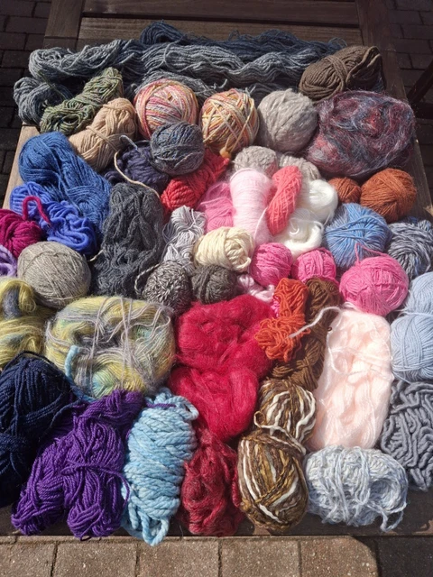 WOLLE WOLLRESTE Wollpaket diverse Materialien EUR 7,50 - PicClick DE