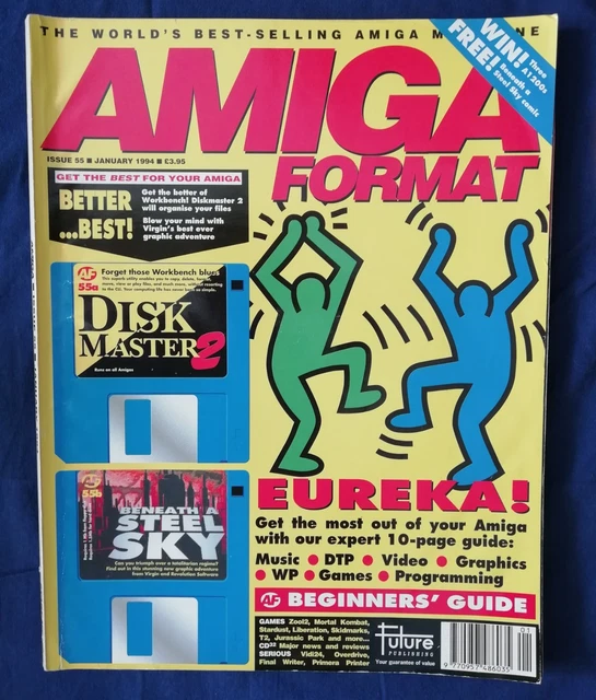 AMIGA FORMAT MAGAZINE 55 January 1994 + Cover disks inc Beneath a Steel ...