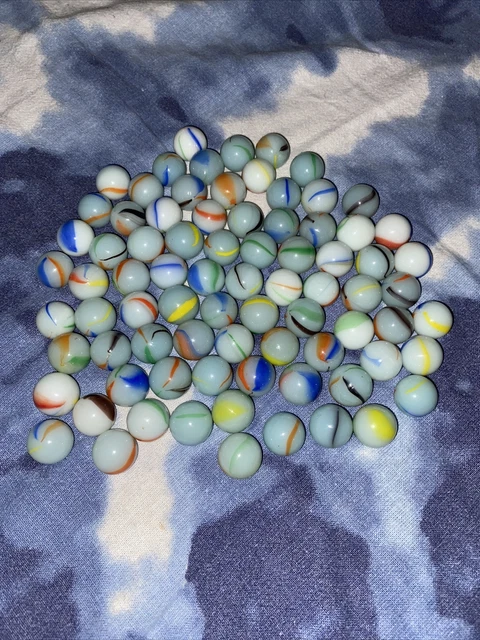 VINTAGE MARBLES FROM the 1980s and 1990s lot of marbles Set Of 80 $45. ...