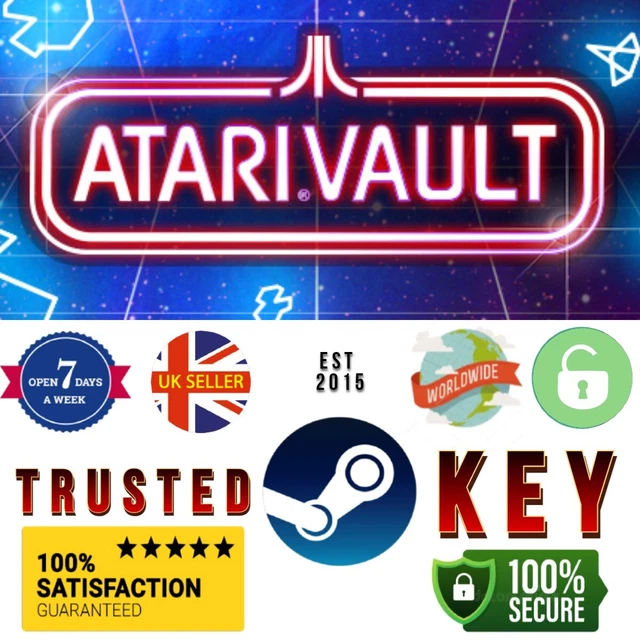ATARI VAULT (100 games in 1) Steam key - PC Game - Region Free Global - Digital £3.49 - PicClick UK