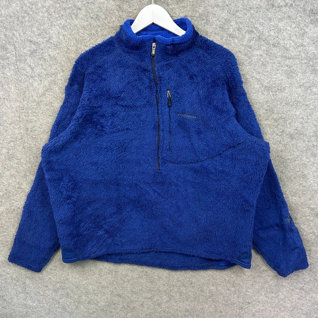PATAGONIA FLEECE MENS XL Blue R2 Regulator Body Rug Pullover Polartec ...
