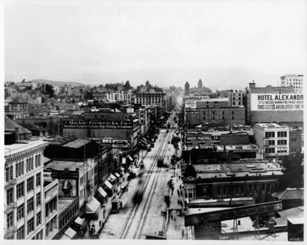 LOS ANGELES LOOKING north on Broadway from 7th Street showing the - Old ...