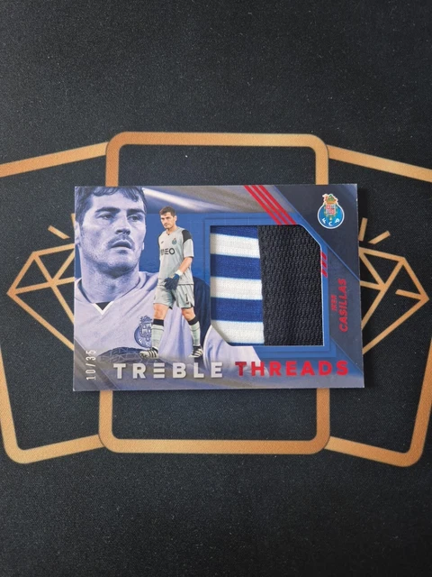 PANINI TREBLE SOCCER 2018/19 Iker Casillas TREBLE THREADS Patch /35 Matchworn FC EUR 35,50 ...