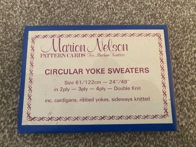 VINTAGE MARION NELSON Pattern Cards - Circular Yoke Sweaters £20.00 ...
