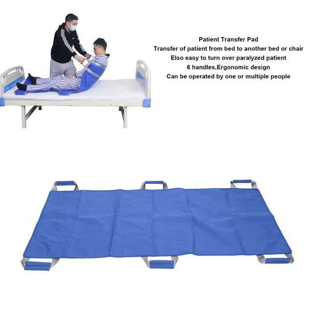 PATIENT LIFT TRANSFER Sheet Soft Hospital Bed Positioning Pad With 6 ...