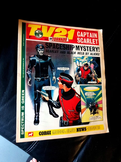TV21 CAPTAIN SCARLET Gerry Anderson Vintage Comic Magazine #200 1968 Tv ...
