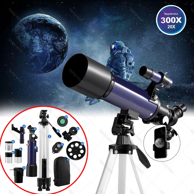 300X PRO ASTRONOMICAL Telescope Night Vision With Space Star Moon HD ...