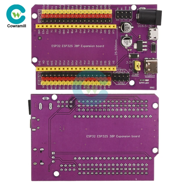 ESP32 ESP32S EXPANSION Board For CP2102 ESP32-DevKitC-32 ESP-WROOM-32 ...