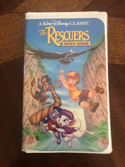 THE RESCUERS DOWN Under VHS 1992 Walt Disneys Black Diamond Classic ...