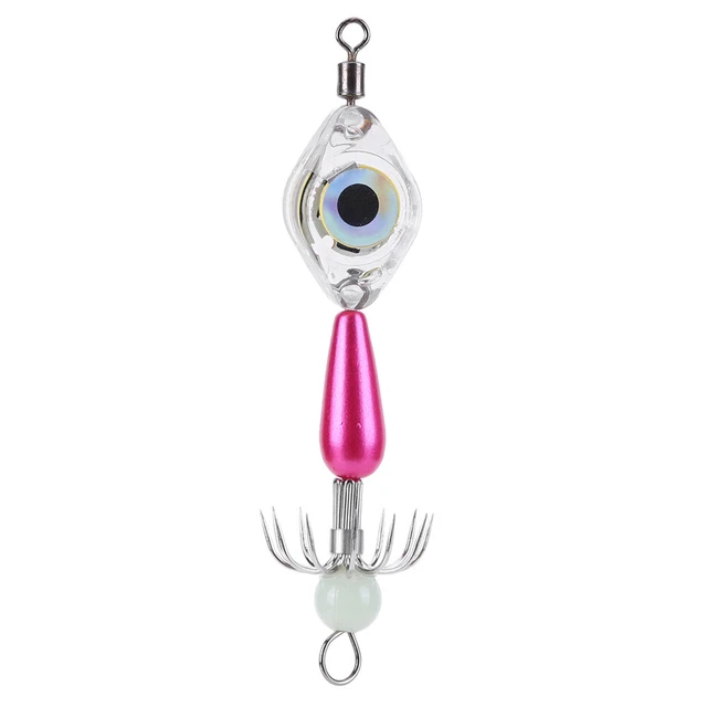 LUCE TRAPPOLA ESCA da pesca forma occhio con gancio luce LED per pesca ...