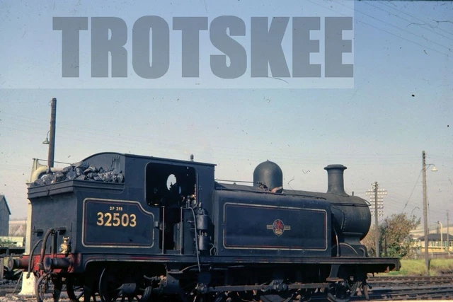 35MM SLIDE BR British Railways Steam Loco 32503 Class E4 Newhaven c1962 ...