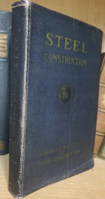 AISC AMERICAN INSTITUTE STEEL CONSTRUCTION Manual Third Edition 1st ...
