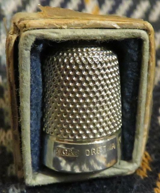 HG&S DREEMA GR/SIZE 17 Silber/Stahl-Fingerhut silver/steel thimble ...