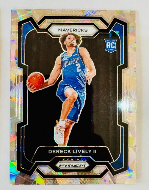DERRICK LIVELY II 2023-24 Panini Prizm Rookie Card Cracked Ice Prizm ...
