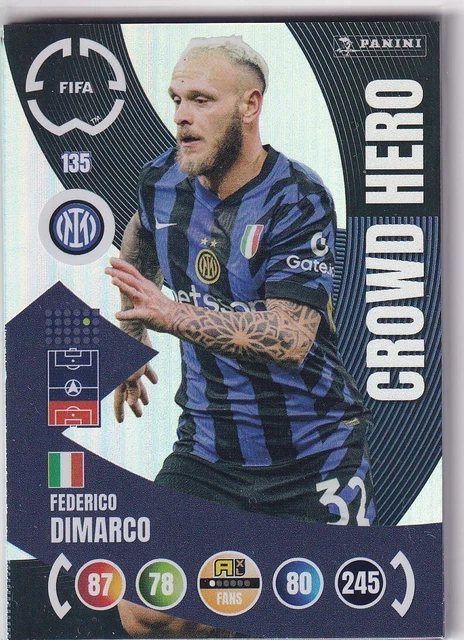 PANINI 2025 FIFA Club World Cup 25 Card No. 135 Federico Dimarco Crowd ...