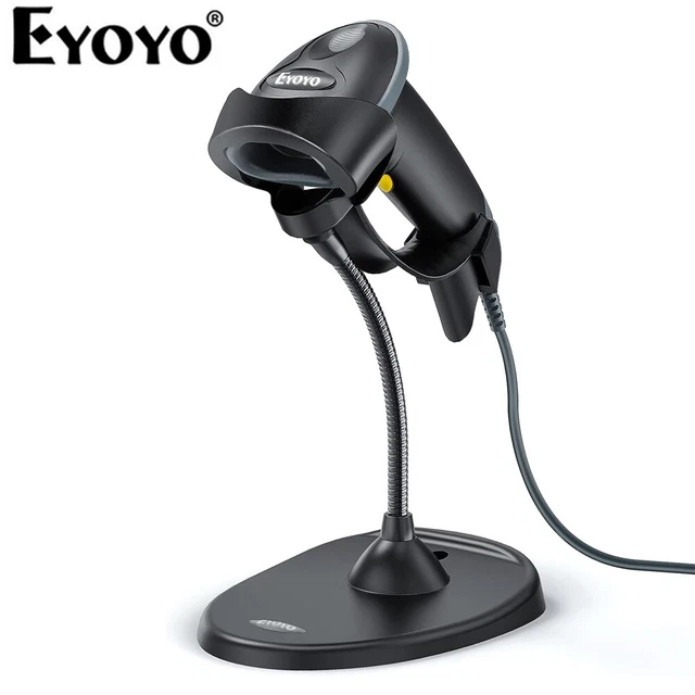 EYOYO EY-H2 HANDHELD USB Barcode Scanner 2D QR Code Bar Code Scanner ...