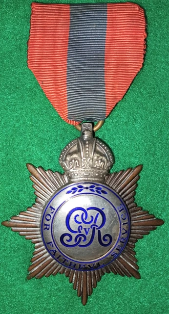 GEORGE V STAR issue Imperial Service Medal to George Long $225.00 ...