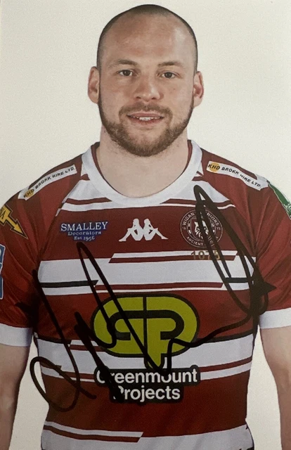 LIAM MARSHALL HANDSIGNIERTE Wigan Warriors 6x4 Foto Rugby League EUR 4 ...