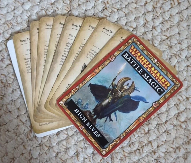 HIGH ELVES BATTLE Magic Cards (Warhammer Fantasy Battle 8th edition ...