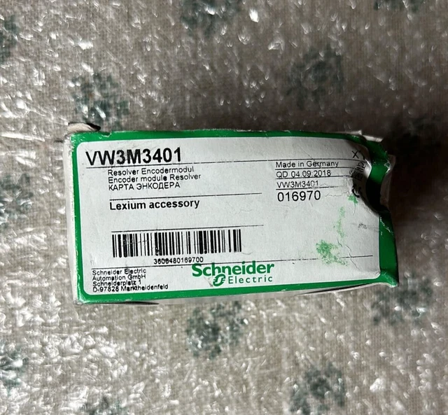 SCHNEIDER ELECTRIC, VW3M3401, encoder module resolver for motor, Lexium ...