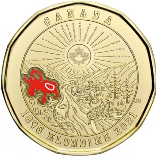 2021 CANADA LOONIE - Klondike Gold Rush COLOURED $2.74 - PicClick CA